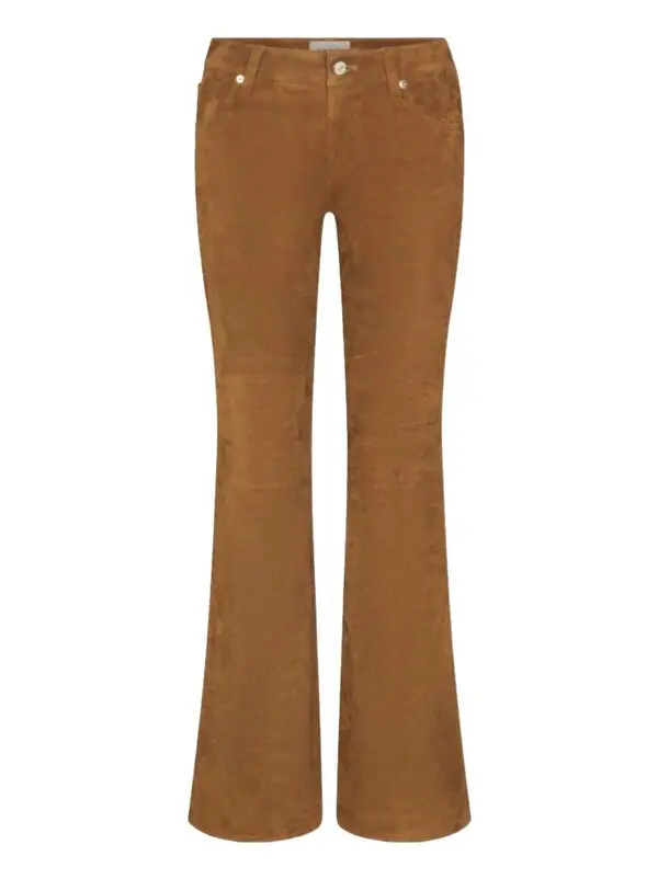 FRAME Suede Rodeo Trousers - Saddle Brown
