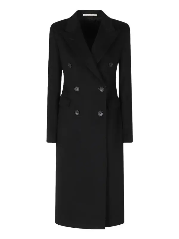 Tagliatore Long-sleeved Coat - Black