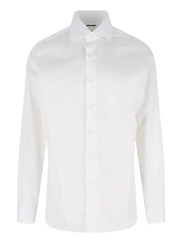 BARBA NAPOLI Classic Regular-fit Shirt - White