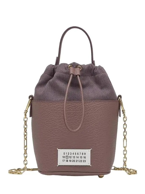 MAISON MARGIELA 5ac Leather Bucket Bag - Brown
