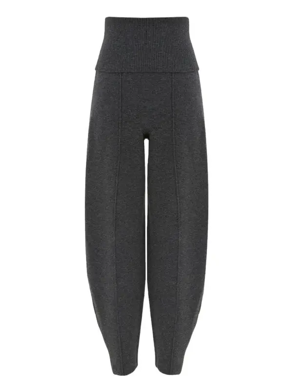 Zimmermann Valiant Knit Barrel Pants - Graphite Color