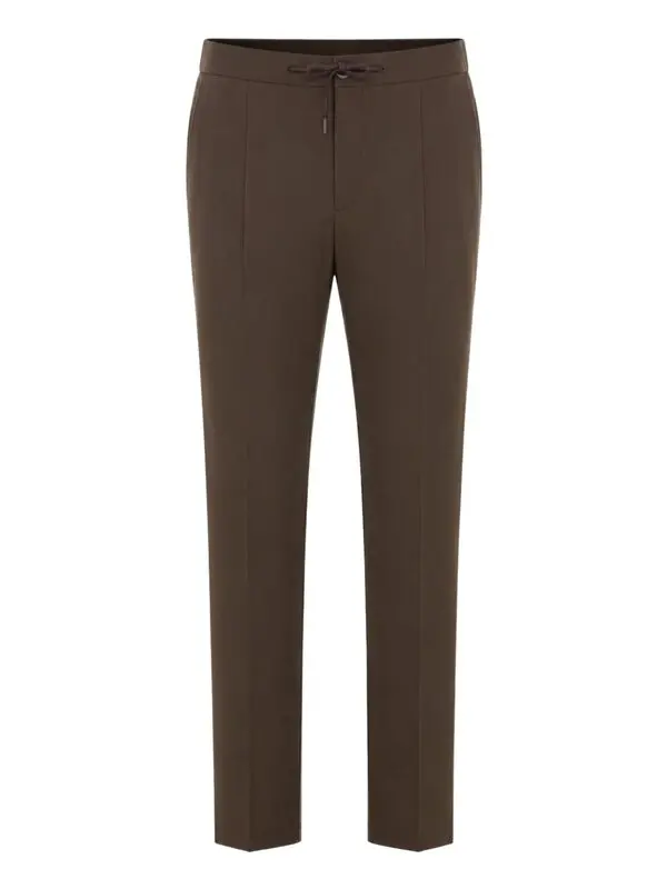 Herno Pleated Casual Pants - Brown