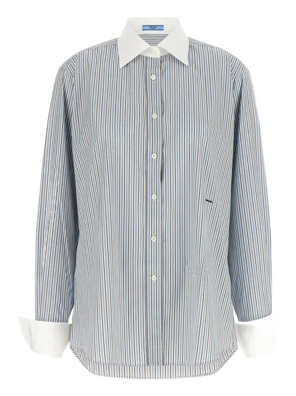 Prada Striped Poplin Shirt - No