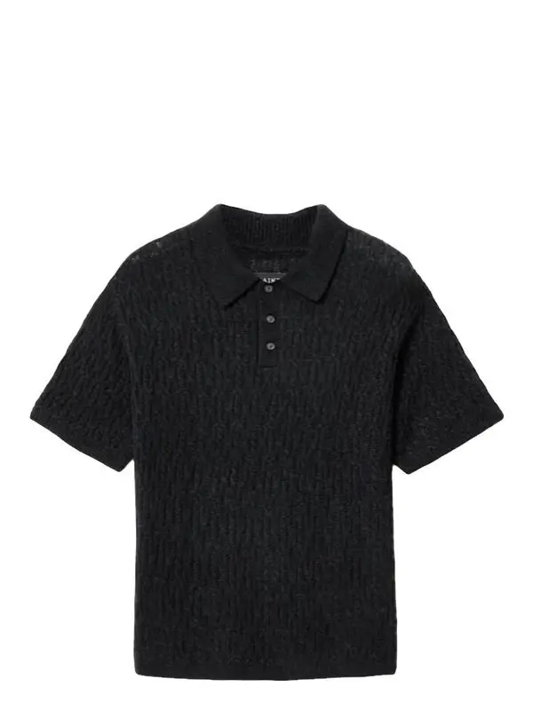 ALLSAINTS Short-sleeved Polo Shirt - Black