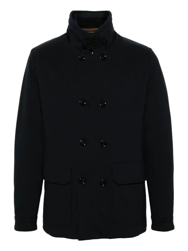 MOORER Double Breasted Down Jacket - Black