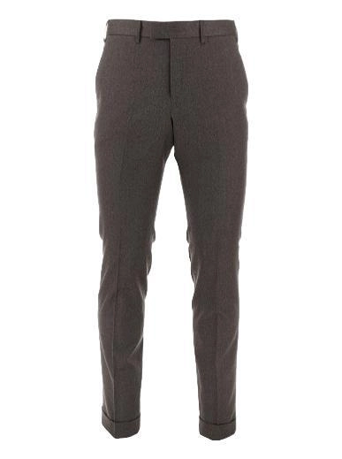 PT TORINO Straight-leg Tailored Trousers - Medium Brown