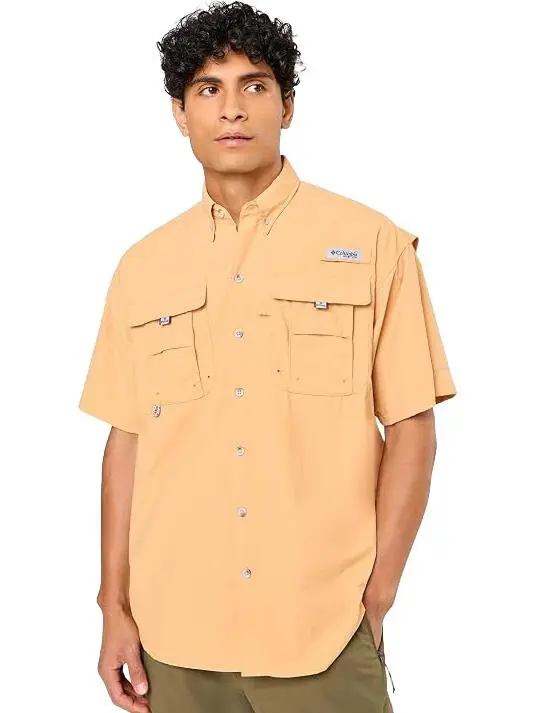 Columbia Pfg Bahama Ii Short Sleeve Shirt Clothing Light Camel - Tan