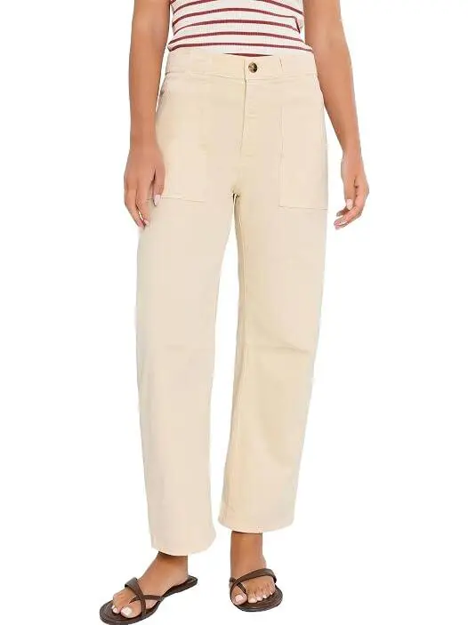 Madewell Utility Barrel Leg Pants - Bone