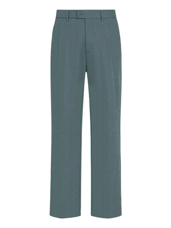 PERCIVAL Tailored Straight-leg Woven Trousers - Blue