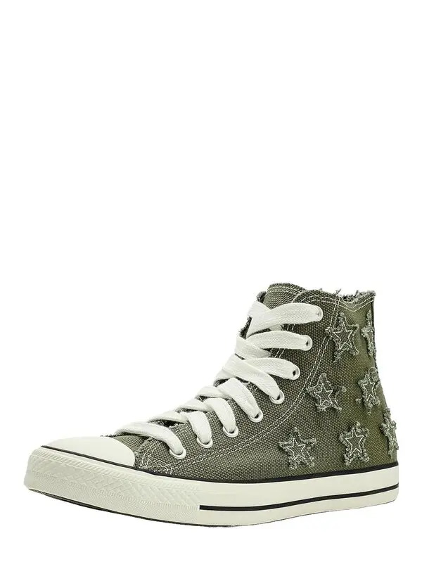 CONVERSE Chuck Taylor All Star Distressed Stars High-top Sneakers - Olive