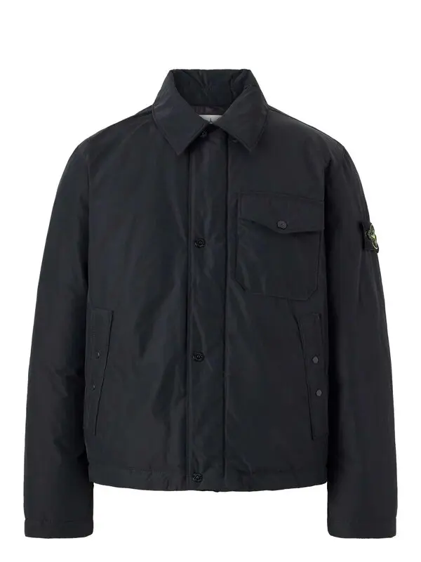 Stone Island Micro-twill Bomber Jacket - Black