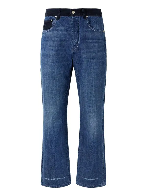 WALES BONNER Straight-leg Jeans - Blue