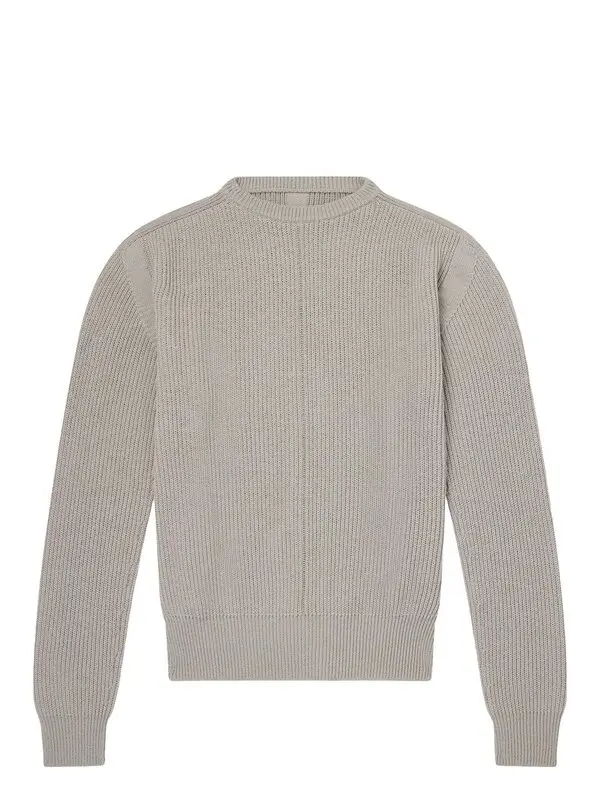 Rick Owens Fisherman Virgin Wool Sweater - Gray
