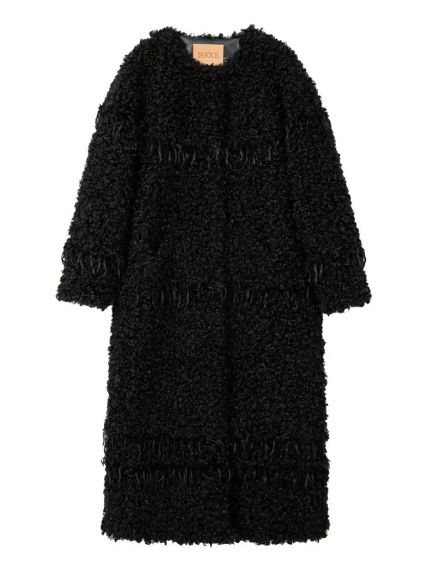 JAKKE Arc Lines Coat - Black
