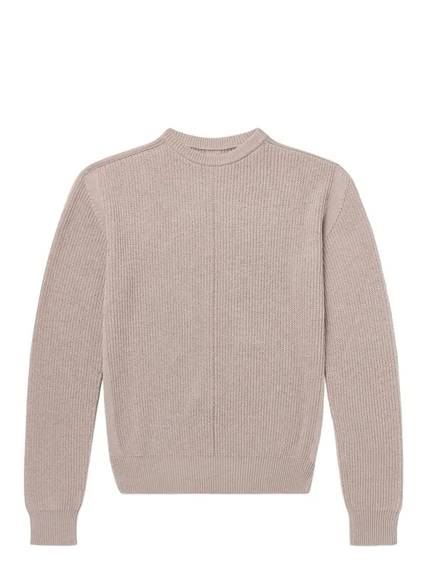 Rick Owens Fisherman Virgin Wool Sweater - Beige