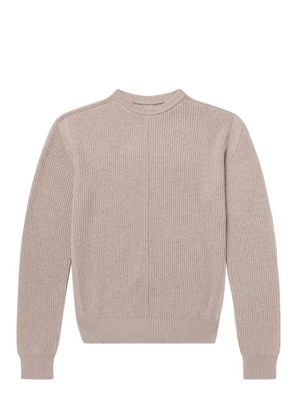 Rick Owens Fisherman Virgin Wool Sweater - Neutrals