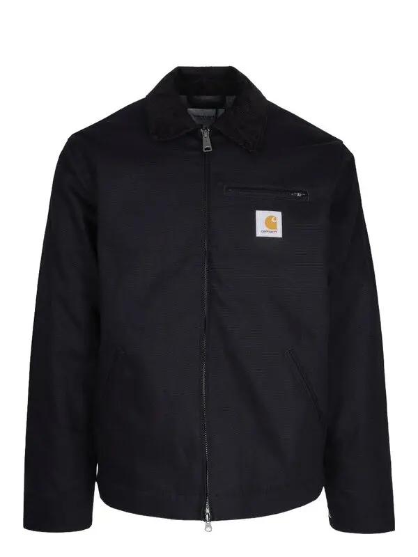 Carhartt Work In Progress Canvas Zip-up Jacket - Black