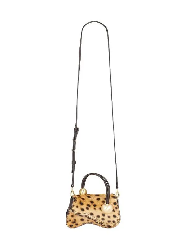 Cult Gaia Kazia Nano Crossbody Bag - Cheetah