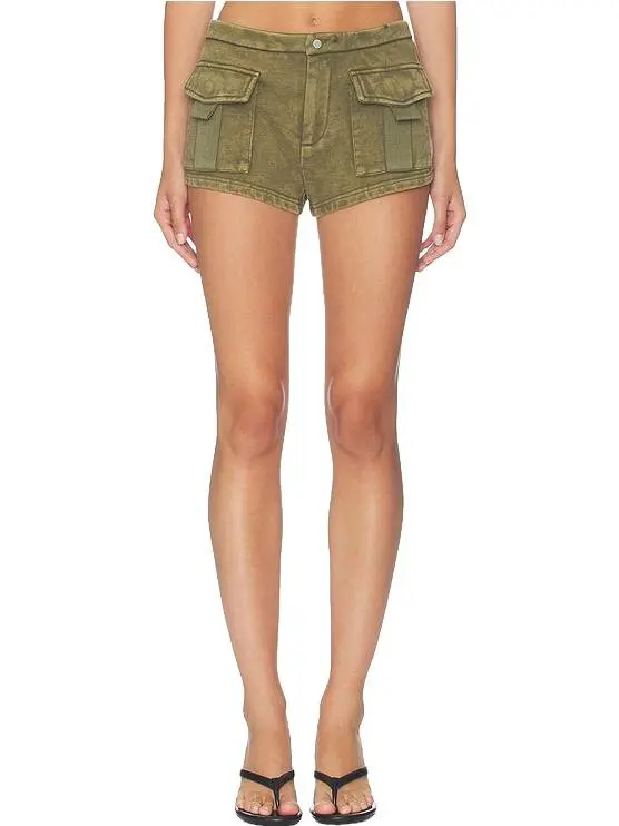 NIIHAI Micro Booty Short - Khaki