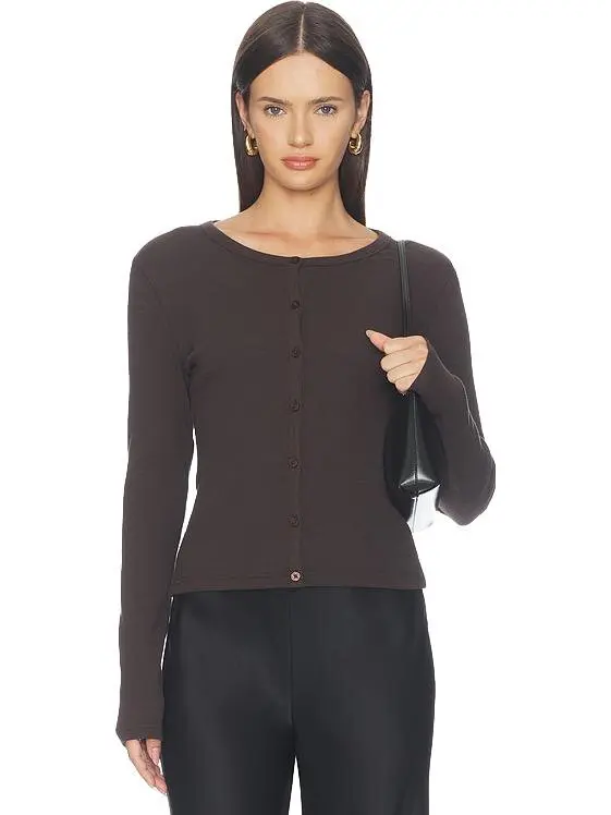 SAMSOE SAMSOE Saalexo Longsleeve Cardigan - Mulch