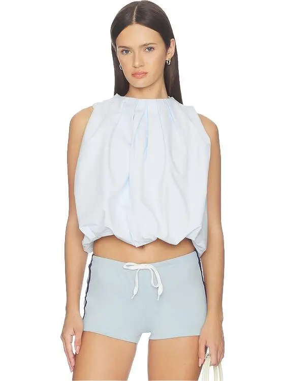 Lioness Beverly Bubble Top - Soft Blue