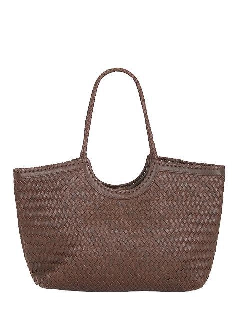 CASA CLARA Kit Woven Tote Bag - Dark Cocoa