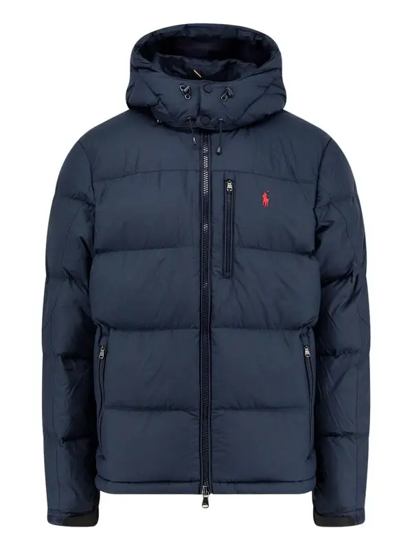 Polo Ralph Lauren Recycled Polyester Down Jacket With Hood - Blue