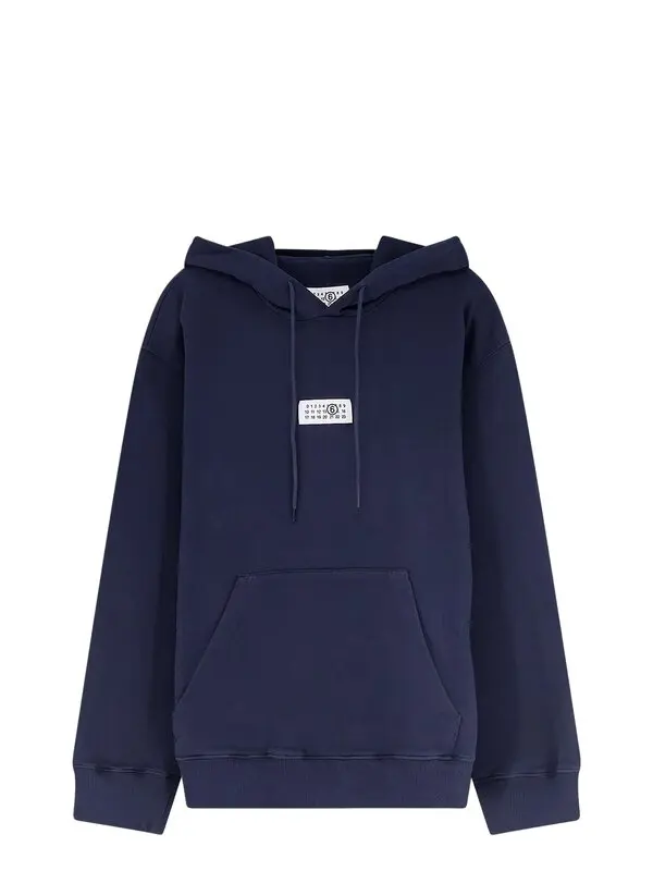 MAISON MARGIELA Organic Cotton Hoodie - Blue