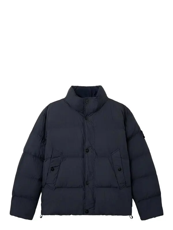 Stone Island Garment Dyed Crinkle Reps Ny Down Jacket - Blu