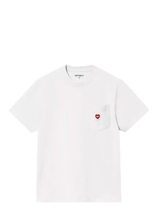 Carhartt Work In Progress Cotton T-shirt With Logo Patch - White