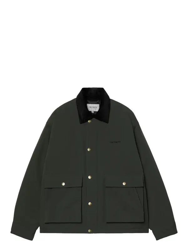 Carhartt Work In Progress Quentin Nylon Jacket With Embroidered Logo - Green