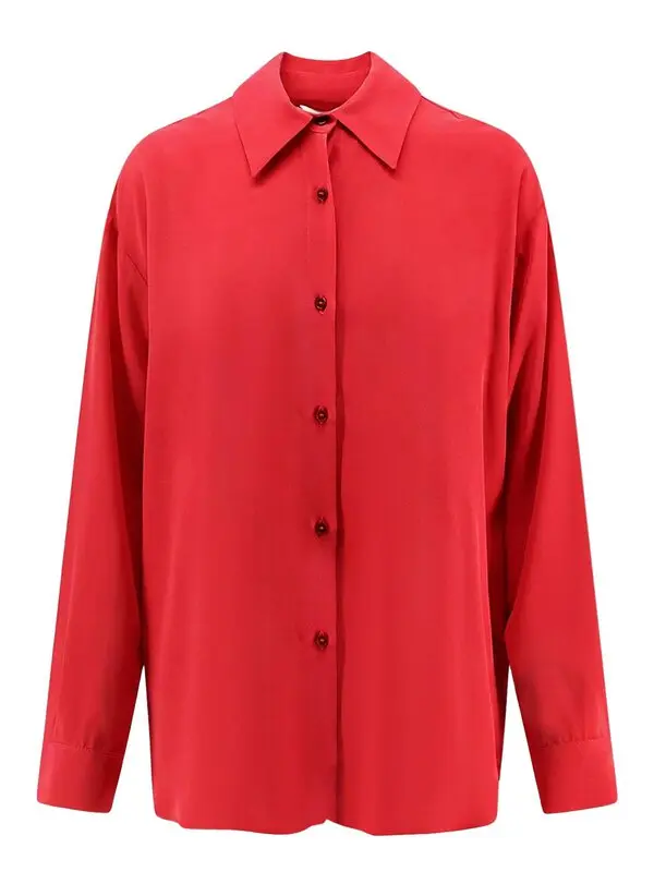 ALYSI Silk Shirt - Red
