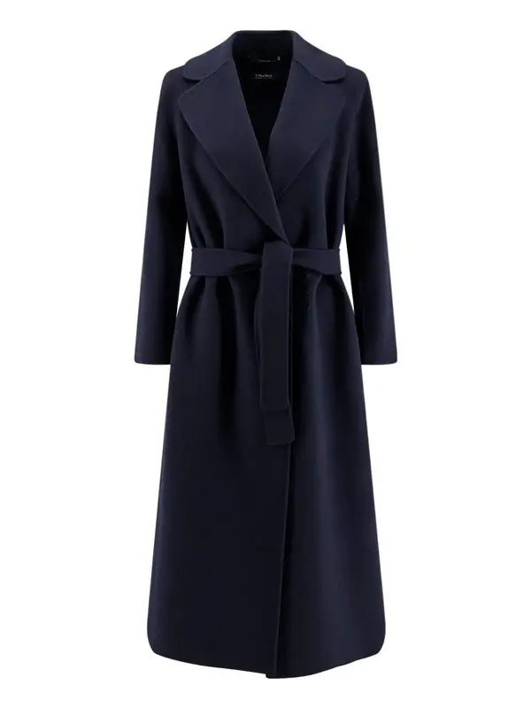 Max Mara Poldo Virgin Wool Coat - Blue