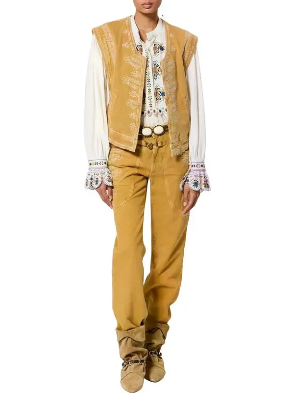 MARANT ETOILE Edmee Vest - Yellow