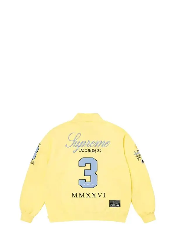 Supreme X La Martina Logo-embroidered Zip-up Sweatshirt - Yellow