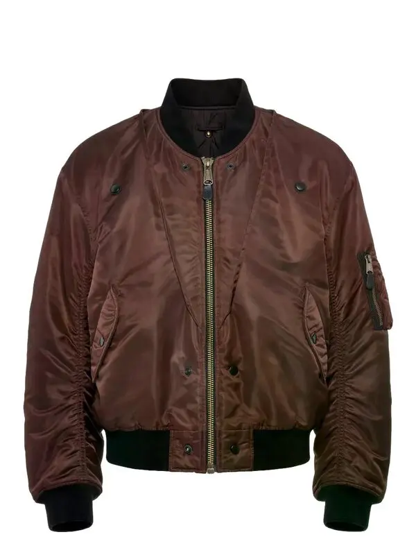 MAISON MARGIELA Reversible Four Stitches Bomber Jacket - Brown