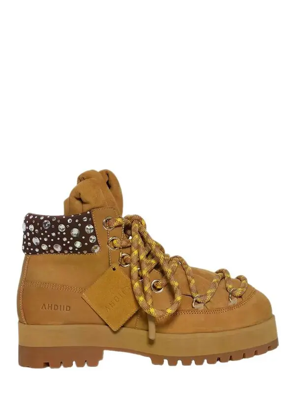 AHDIID Crystal-embellished Ankle Boots - Neutrals