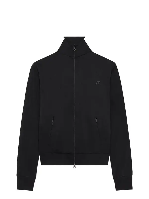 COURREGES Side-stripe Tracksuit Jacket - Black