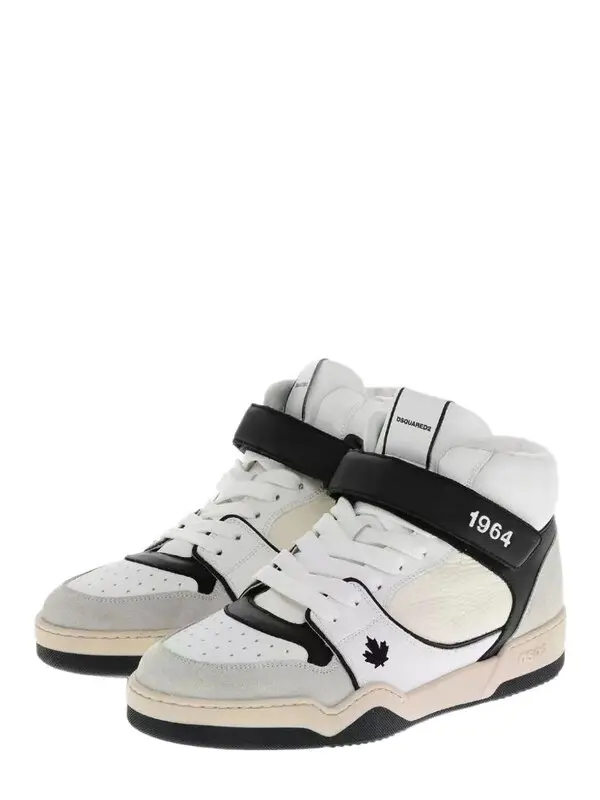 Dsquared2 High Top Sneakers With Contrasting Elements - White