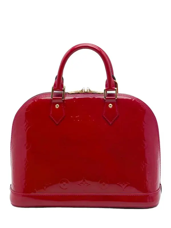 LOUIS VUITTON Monogram Vernis Alma Pm Handbag - Pink