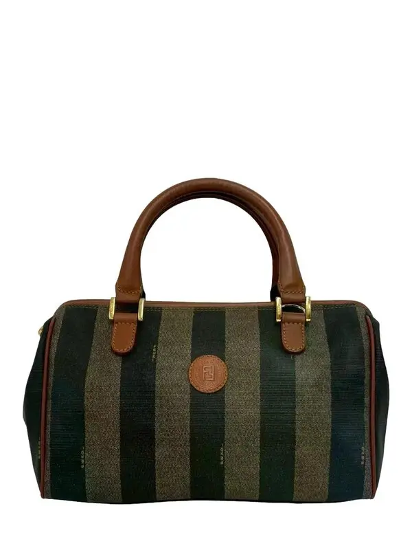 Fendi 20th Century Pequin Boston Bag - Brown