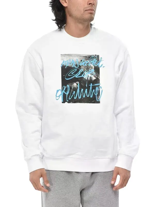 Off-White Logo-print Crewneck Sweatshirt - White