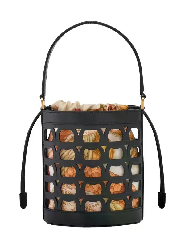 FERRAGAMO Gancini Bucket Bag - Black