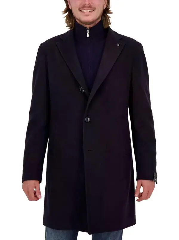 Tagliatore Colorado Single-breasted Coat - Blue