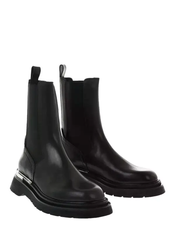 Dsquared2 Urban Hiking Leather Chelsea Ankle Boots - Black