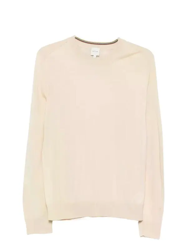 Paul Smith Crew Neck Wool Sweater - Neutrals