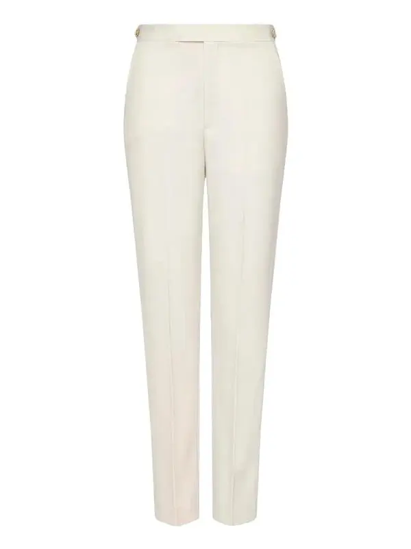 MAISON MARGIELA Straight-leg Tailored Trousers - White