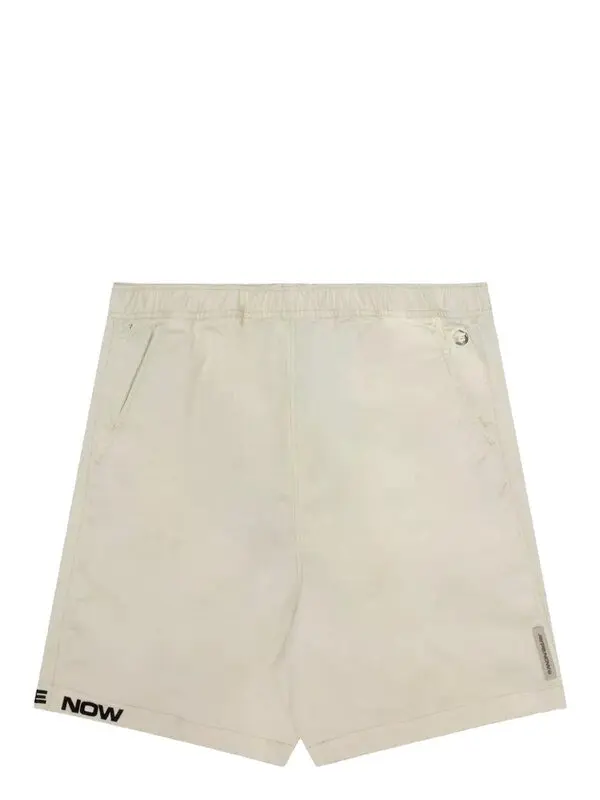 AAPE BY *A BATHING APE Logo Patch Woven Shorts - Neutrals