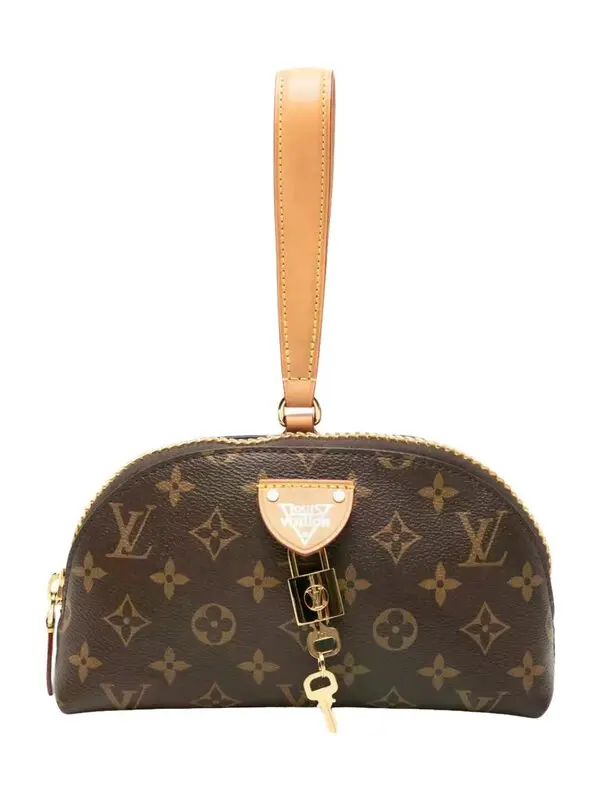 LOUIS VUITTON 2019 Monogram Pochette Clutch Bag - Brown