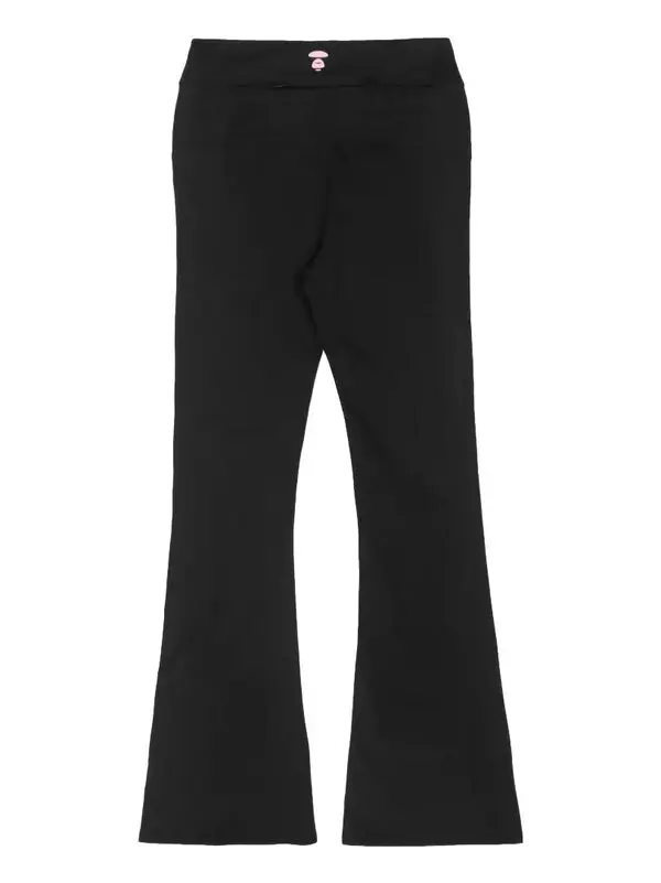 AAPE BY *A BATHING APE Moonface Flared Trousers - Black